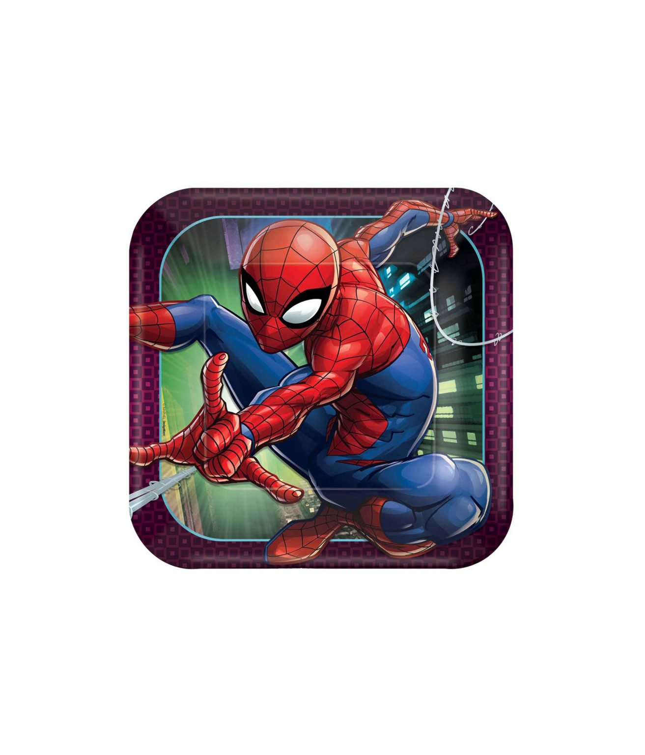 Spider-Man Webbed Wonder Square Plates 8pk – LookSharpStore