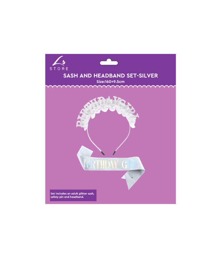Silver Birthday Girl Set 2pk – LookSharpStore