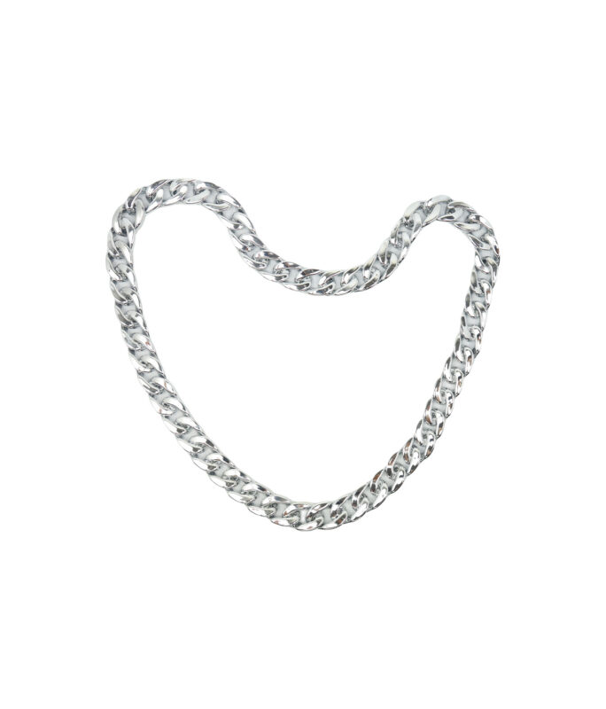Silver Plastic Chain Necklace – LookSharpStore