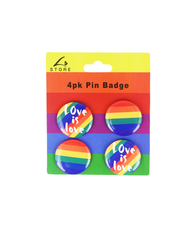 Rainbow Pin Badge 1.5inch 4pk – LookSharpStore