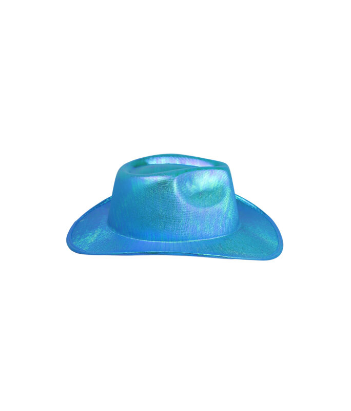 Blue Metallic Cowboy Hat – LookSharpStore