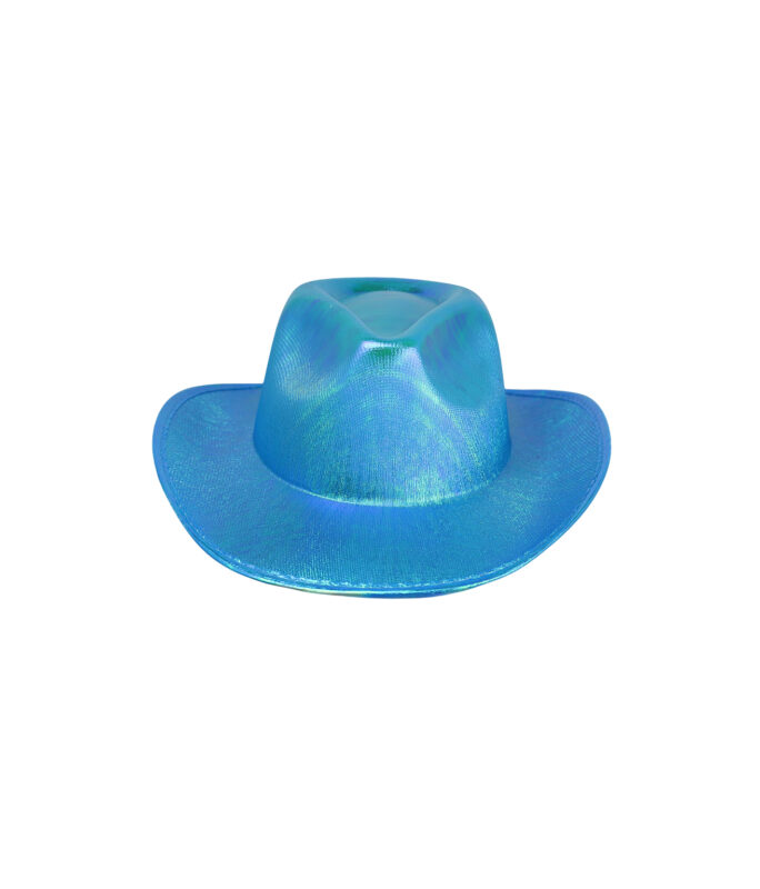 Blue Metallic Cowboy Hat – LookSharpStore