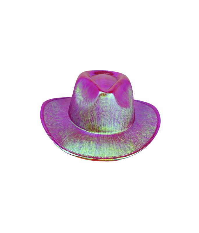 Hot Pink Iridescent Cowboy Hat – LookSharpStore