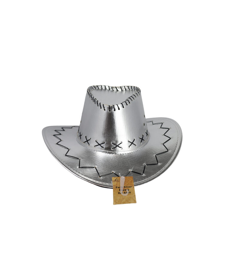 Silver Metallic Cowboy Hat – LookSharpStore