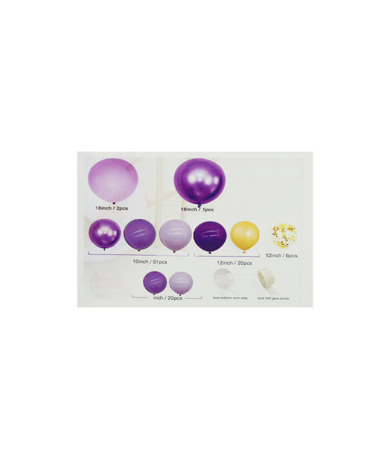 Purple Balloon Garland Kit 103pc – LookSharpStore