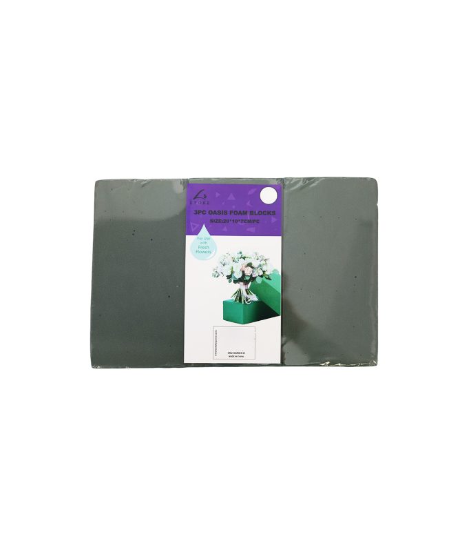 Oasis Floral Foam Blocks 3pc 20x10x7cm – LookSharpStore