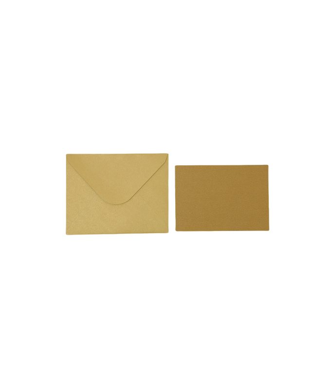 Kraft Brown Small Pearlised Cards & Envelopes Set 12pc – LookSharpStore