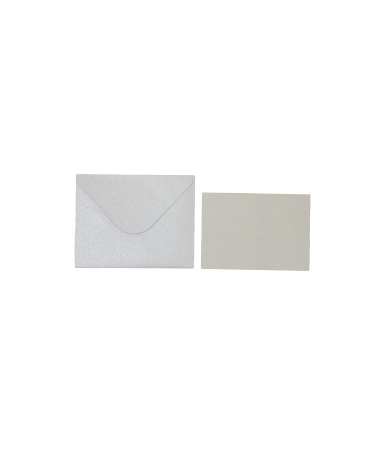Silver Small Pearlised Cards & Envelopes Set 12pc – LookSharpStore