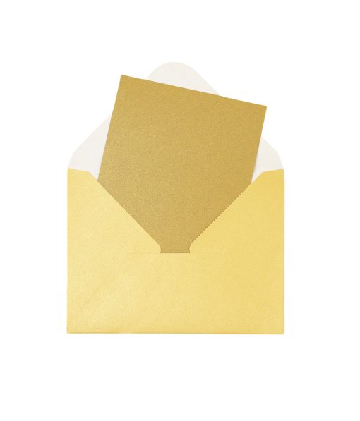 Gold Pearlised Cards & Envelopes Set 12pc – LookSharpStore