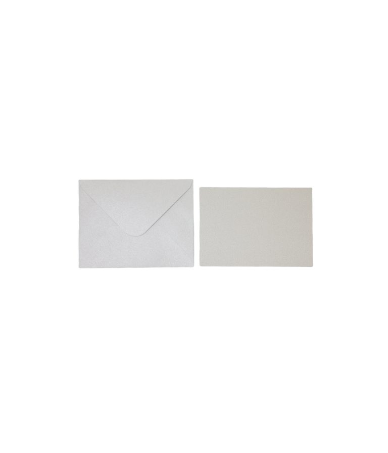 Silver Pearlised Cards & Envelopes Set 12pc – LookSharpStore