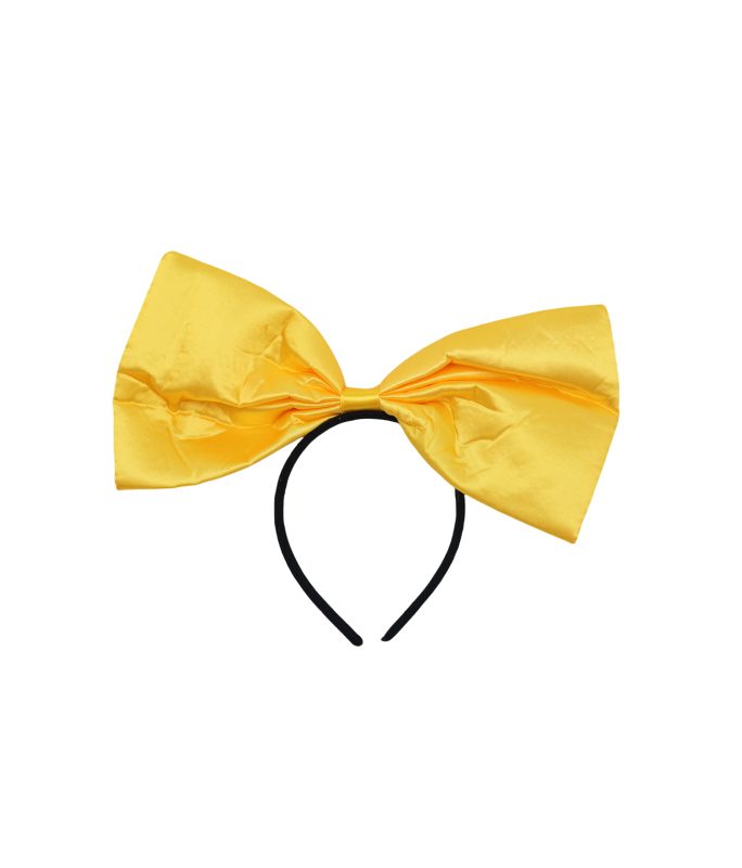 Satin Yellow Bow Headband 30cm – LookSharpStore