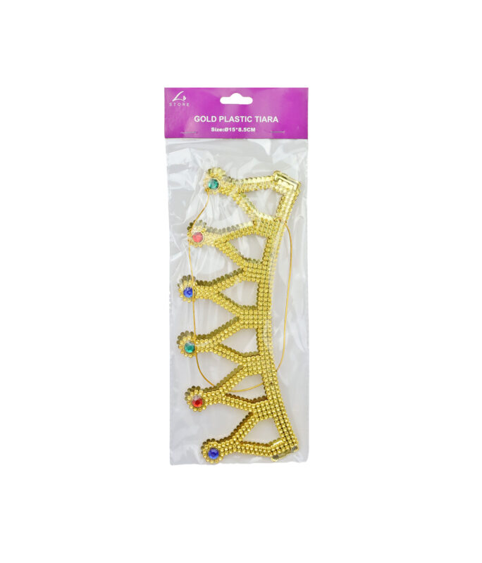 King Gold Tiara Crown – LookSharpStore