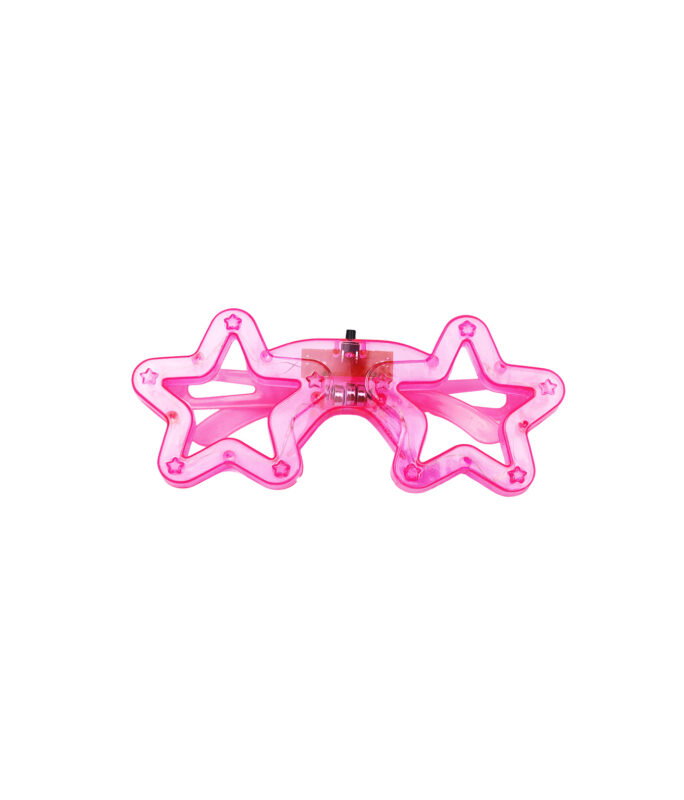 Neon Pink LED Star Glasses 14.5 x 6cm – LookSharpStore