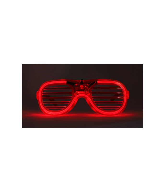 Neon Red LED Shutter Glasses 15.5 x 6cm – LookSharpStore
