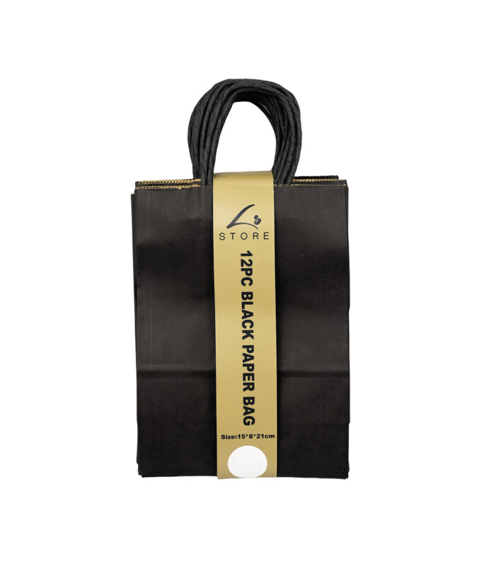 Black Paper Bag 12pc – LookSharpStore