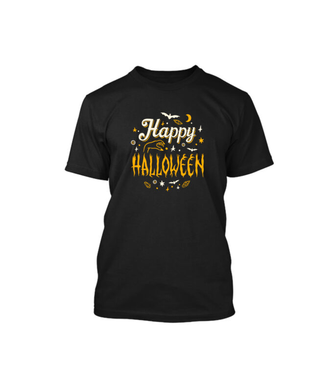Halloween Design Black T Shirt – LookSharpStore