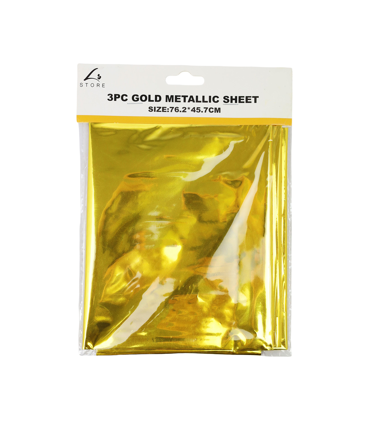 Gold Metallic Sheet 45.7 x 76.2cm 3pc – LookSharpStore