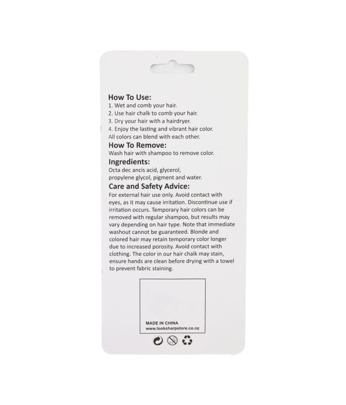 Gold Mini Hair Color Chalk Comb 2.6 x 13cm – LookSharpStore