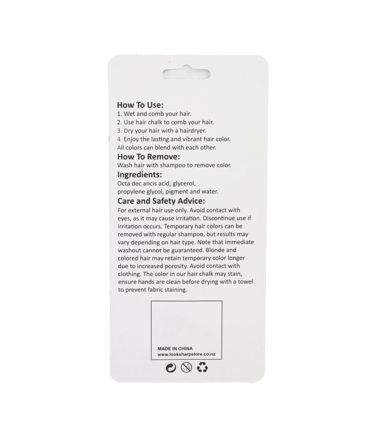 Gold Mini Hair Color Chalk Comb 2.6 x 13cm – LookSharpStore