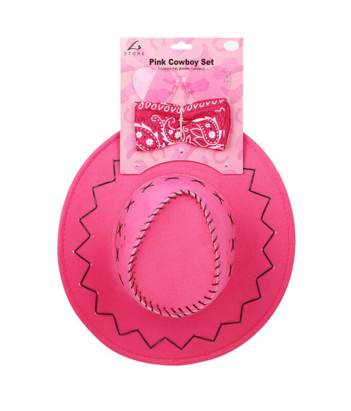 Pink Cowboy Hat Set – LookSharpStore