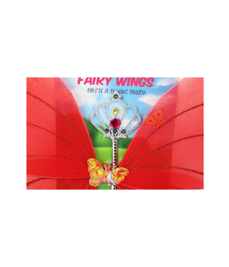 Red Fairy Wings with Wand – LookSharpStore