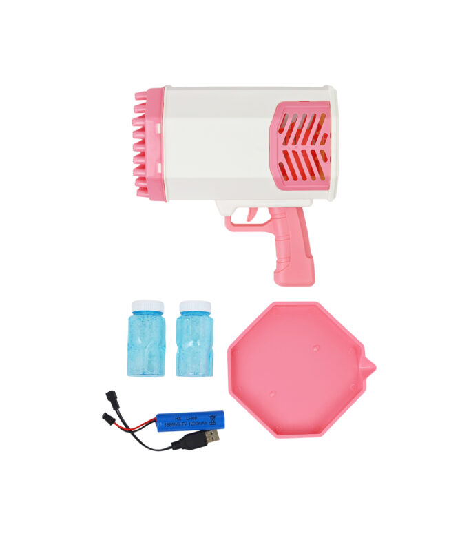 Pink Rocket Launcher Bubble Gun – LookSharpStore