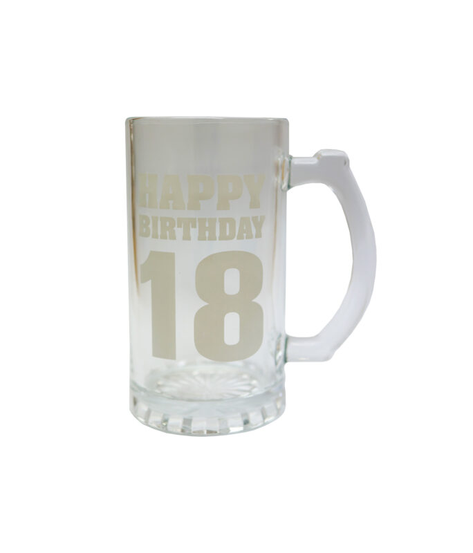 Happy Birthday 18 Beer Glass Mug – LookSharpStore