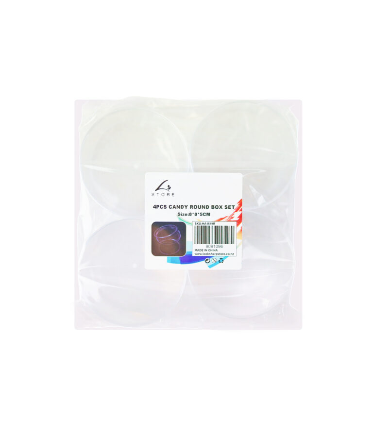 Candy Round Box Set 4pc 8x8x5cm – LookSharpStore