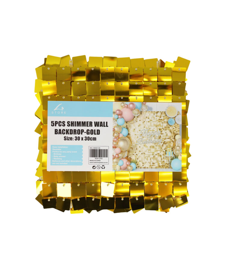 Gold Shimmer Wall Panels 5pc – LookSharpStore