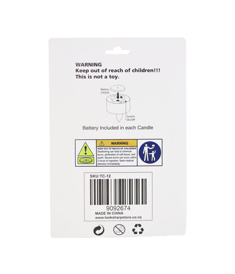 LED Tealight Candles 12pc 3.8 x 3.8cm – LookSharpStore