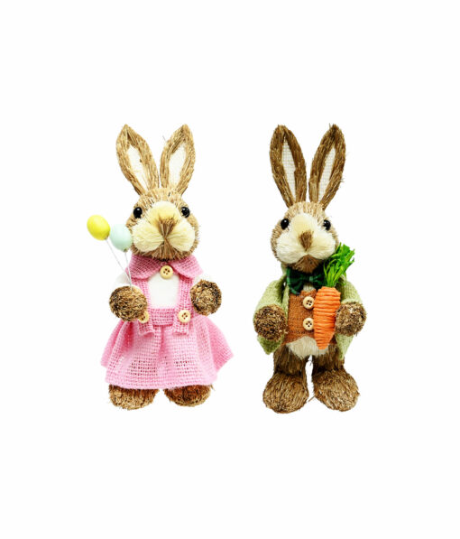 Easter Dressed Sisal Bunny Assorted 22cm – LookSharpStore