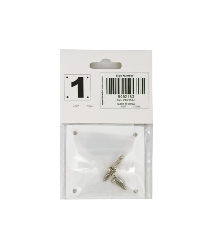 Number 1 Sign 5x5cm – LookSharpStore