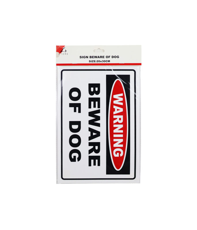 Beware of Dog Sign 9x20cm – LookSharpStore