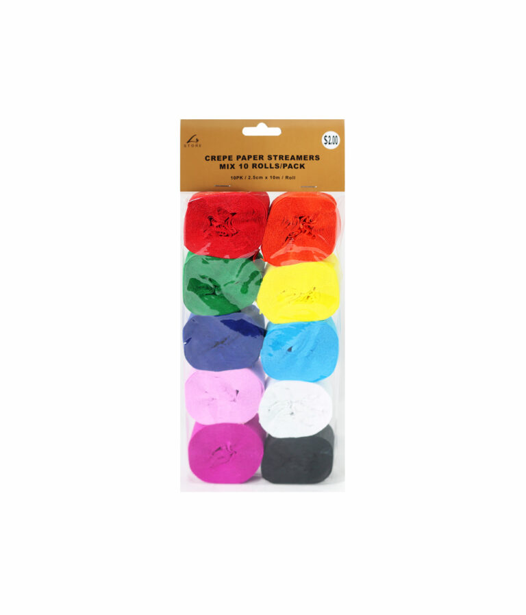 Crepe Paper Streamers Mixed 10pk – LookSharpStore