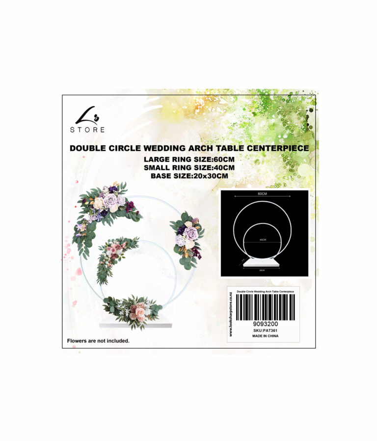 Double Circle Wedding Arch Table Centerpiece Set – LookSharpStore