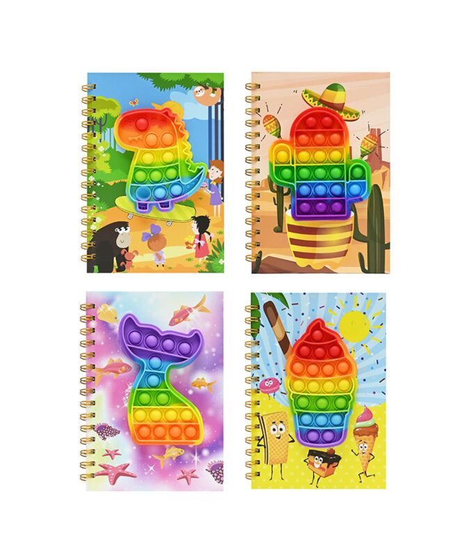 A5 Fidget Pop Notebook 80 sheets Assorted – LookSharpStore