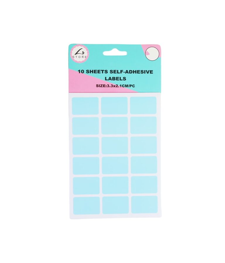 Rectangle Color Self Adhesive Labels Assorted 3.2 x 2.1cm 180pc ...
