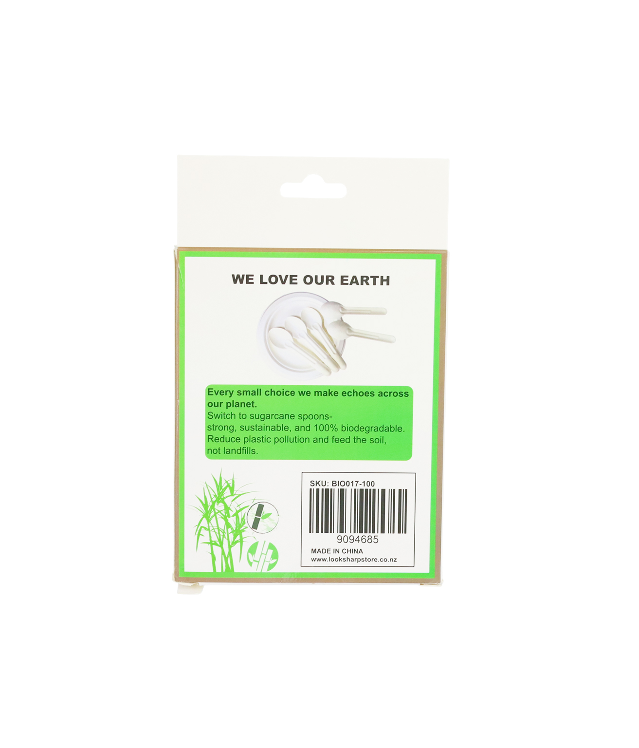 Biodegradable Spoons 14.5cm 100pcs – LookSharpStore