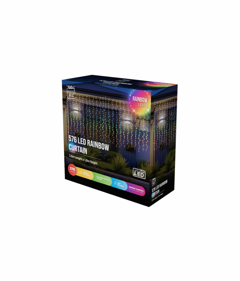 LED Rainbow Curtain 360 x 180cm – LookSharpStore