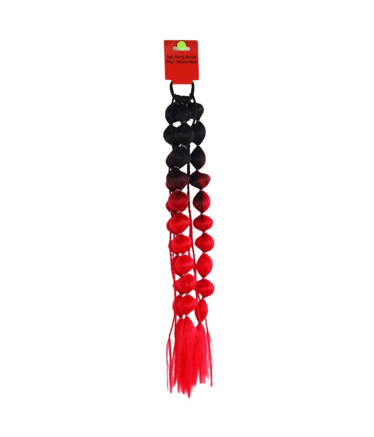 Black+Red Party Braid Wig 55cm – LookSharpStore