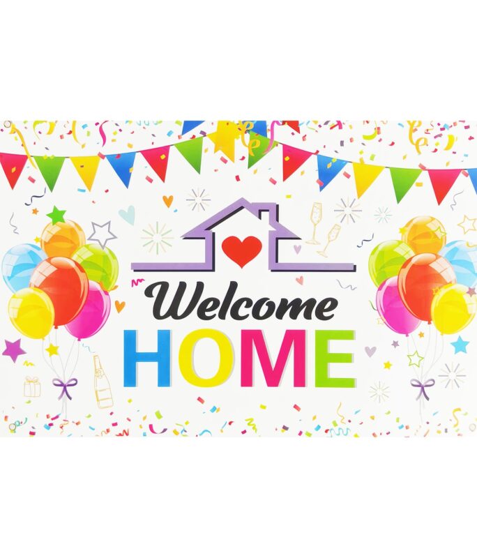 Welcome Home Banner Backdrop 100x150cm – LookSharpStore