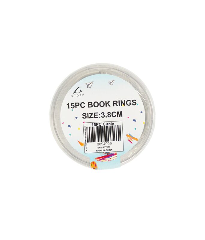 Book rings 15pc 3.8cm – LookSharpStore