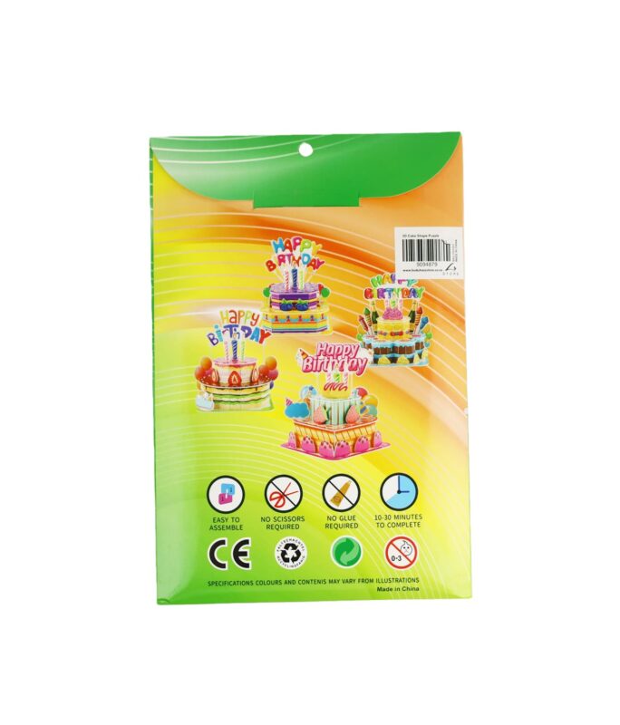 Cake Shape 3D Visual Puzzle Assorted – LookSharpStore