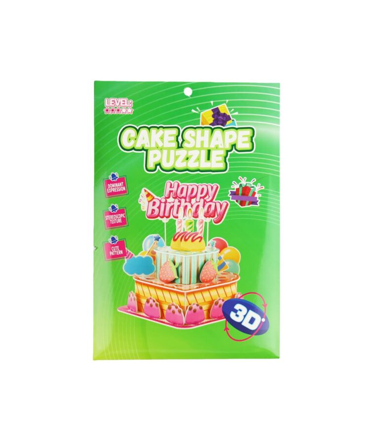 Cake Shape 3D Visual Puzzle Assorted – LookSharpStore