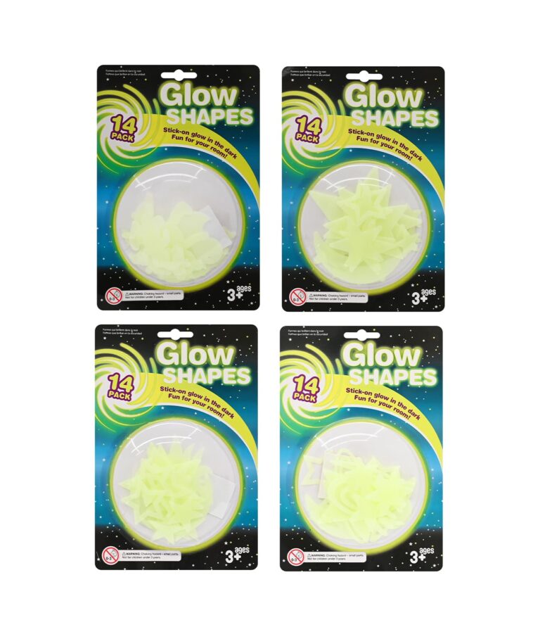 Glow In The Dark Shapes Assorted 14pcs – LookSharpStore