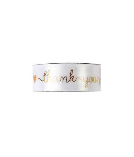 Thank You Ribbon 2.5cm x 22.8m – LookSharpStore