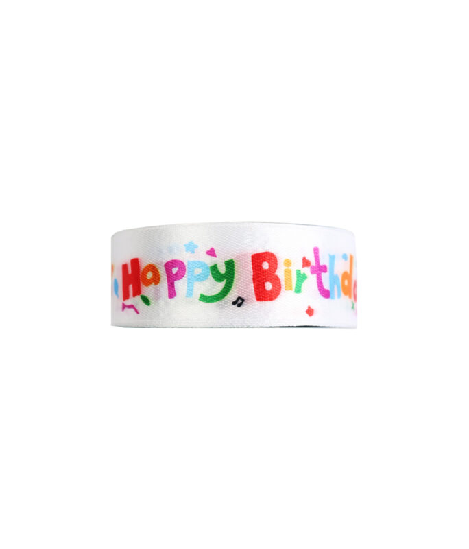 Happy Birthday Ribbon 2.5cm x 22.8m – LookSharpStore