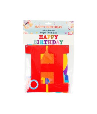Happy Birthday Letter Banner 1.4m & 2.1m – LookSharpStore
